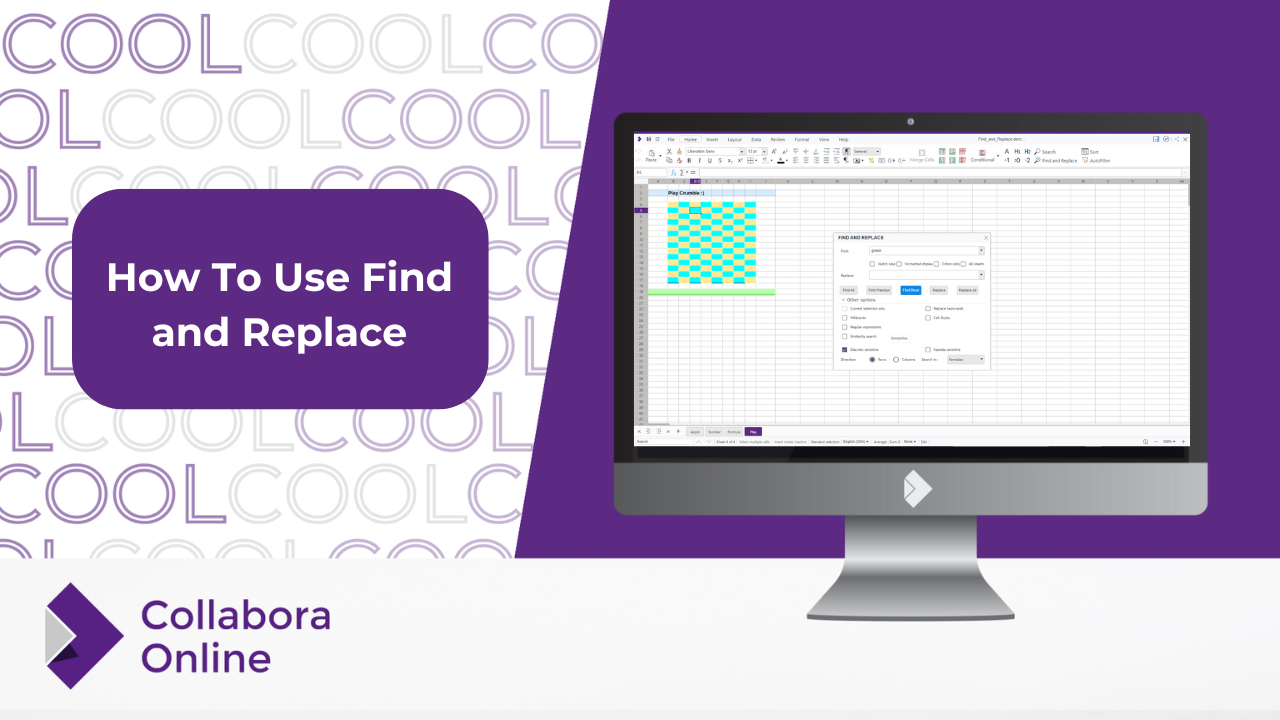 How To Use Find And Replace In Collabora Online Calc Spreadsheets Collabora Online And