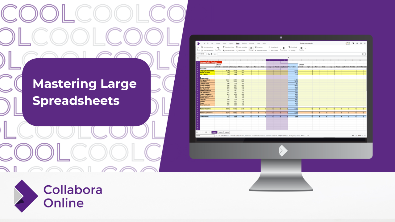 How to Hide and Group Rows and Columns in Collabora Online Calc Spreadsheets - Collabora Online ...