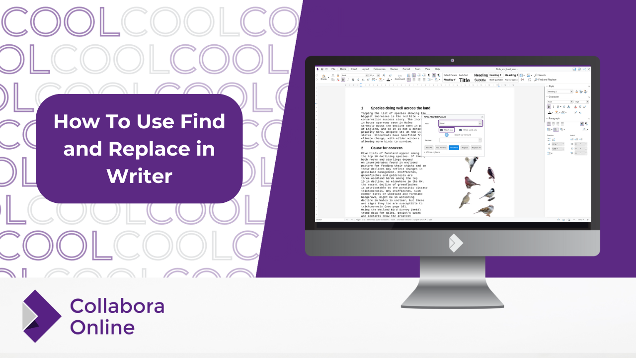How to Use Find and Replace in Collabora Online Writer - Collabora ...