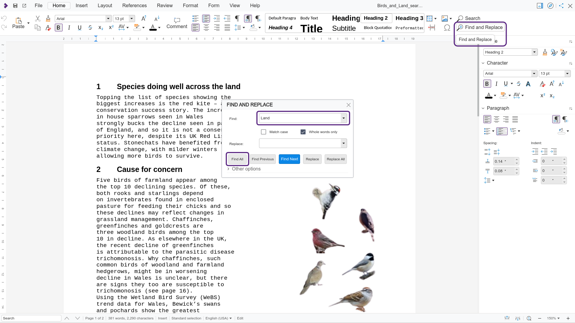 How to Use Find and Replace in Collabora Online Writer - Collabora ...