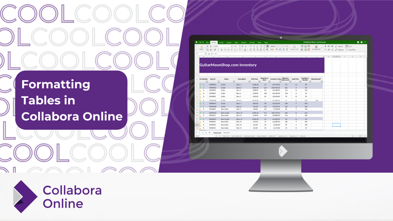 Organise Your Data: Table Formatting in Collabora Online Spreadsheets ...