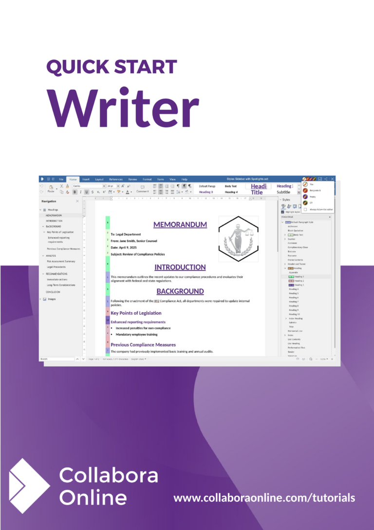 Tutorials - Collabora Online and Collabora Office